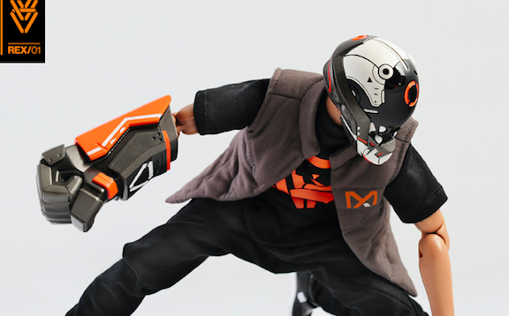 Glitch x Machine 56跨界合作:「BONEHEAD」REX 1/6可动人偶 - 拆盒