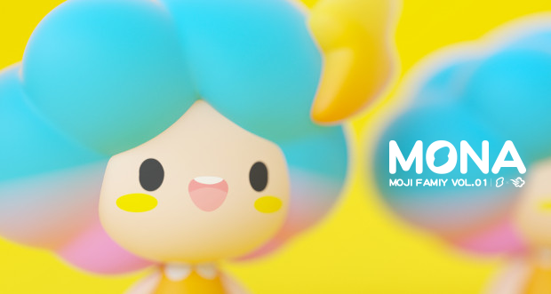 MOJI Family × 墨迹天气 MONA 潮流公仔 - 拆盒