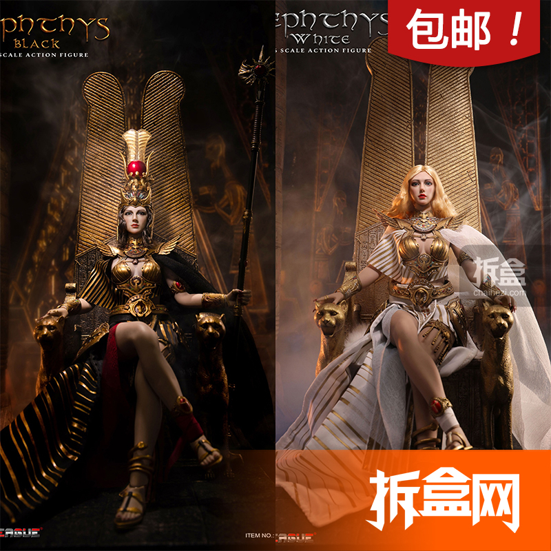 TBLEAGUE 埃及众神系列 奈芙蒂斯 王座 1/6神话可动人偶 - 拆盒