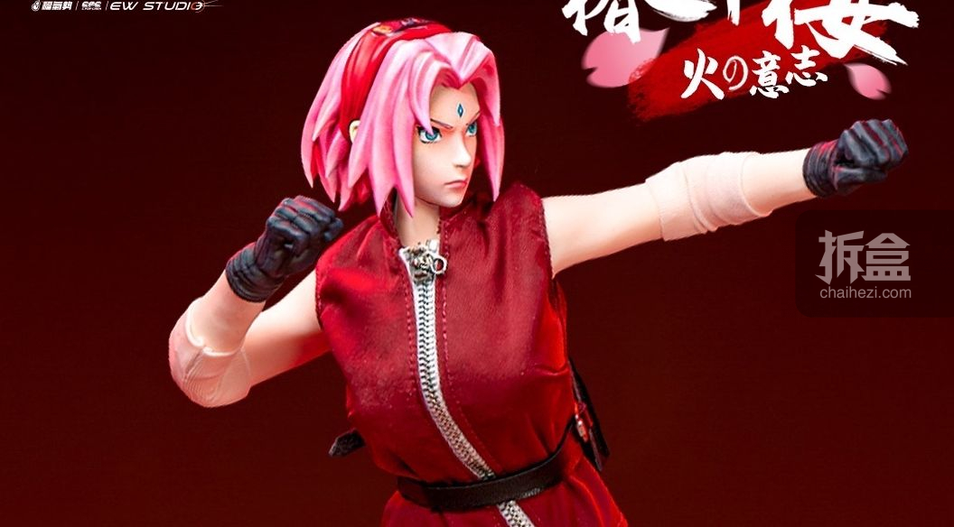 MOZ STUDIO 火的意志椿叶樱 火影小樱同人1/6包胶人偶 - 拆盒