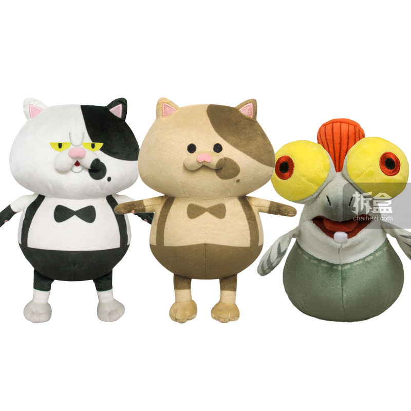 SAN-EI三英 喷射战士SPLATOON 再版裁判君小鲑鱼毛绒公仔抱枕 - 拆盒