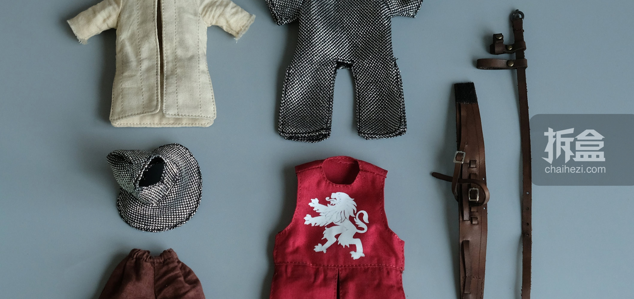 KAI LAB 四骑士 骷髅波狮心军团 七件套 套装服饰配件 1/12 - 拆盒