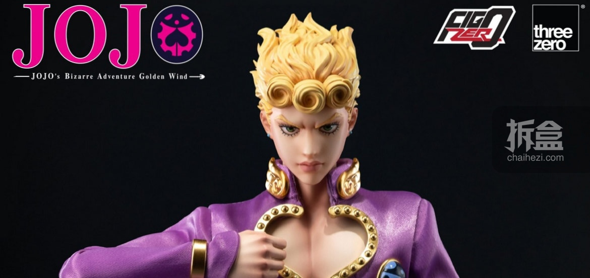 THREEZERO 乔鲁诺 乔巴拿 JOJO的奇妙冒险 黄金之风 1/6可动人偶 - 拆盒