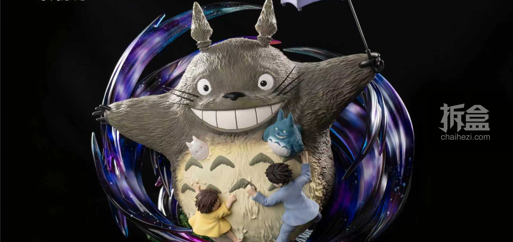 神隐工作室 剪影瞬间系列 龙猫的夜游邀约 手办雕像 - 拆盒